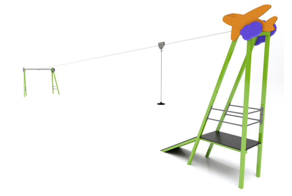 Cableway adventure for playgrounds - Mobipark