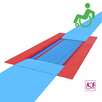 TRAMPOLINE RECTANGULAR WITH RAMPS - Mobipark
