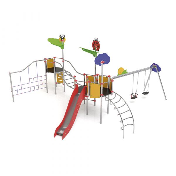 Multijuego torre con tobogan - NOVA - Mobipark