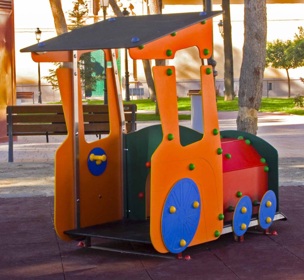 THE LOCOMOTIVE (LOCOMOTIVE + 2WAGONS) - Mobipark