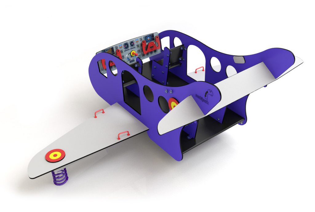 Multijuego avióneta sobre muelles para parques infnatiles- AVIÓN ...