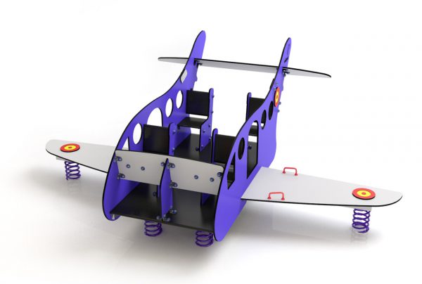 Multijuego avióneta sobre muelles para parques infnatiles- AVIÓN ...