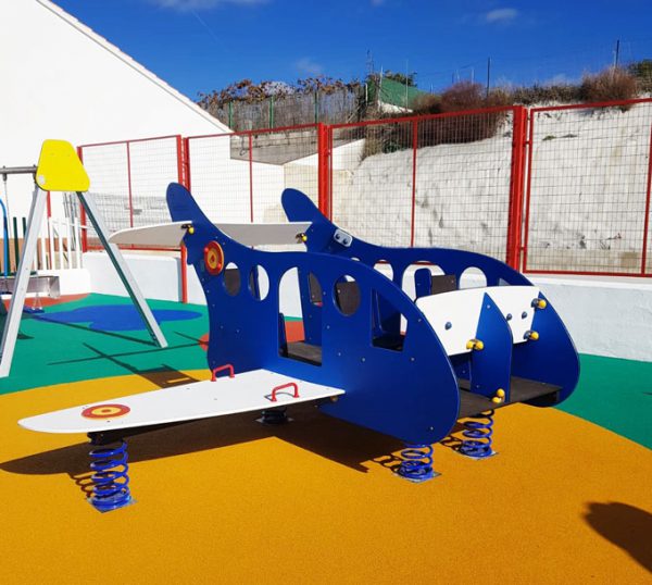 Multijuego avióneta sobre muelles para parques infnatiles- AVIÓN ...