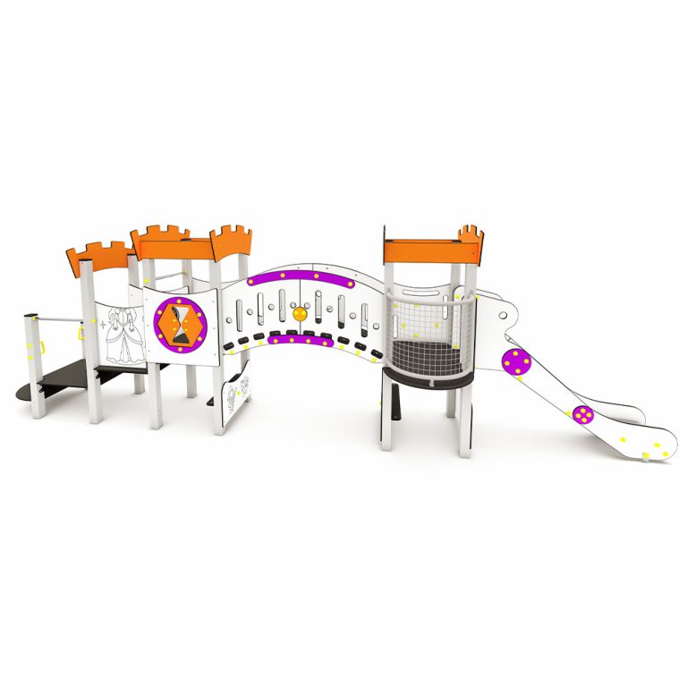 MINI CASTLE 2 TOWERS WITH INCLUSIVE ACCESS (1 SLIDE) - Mobipark