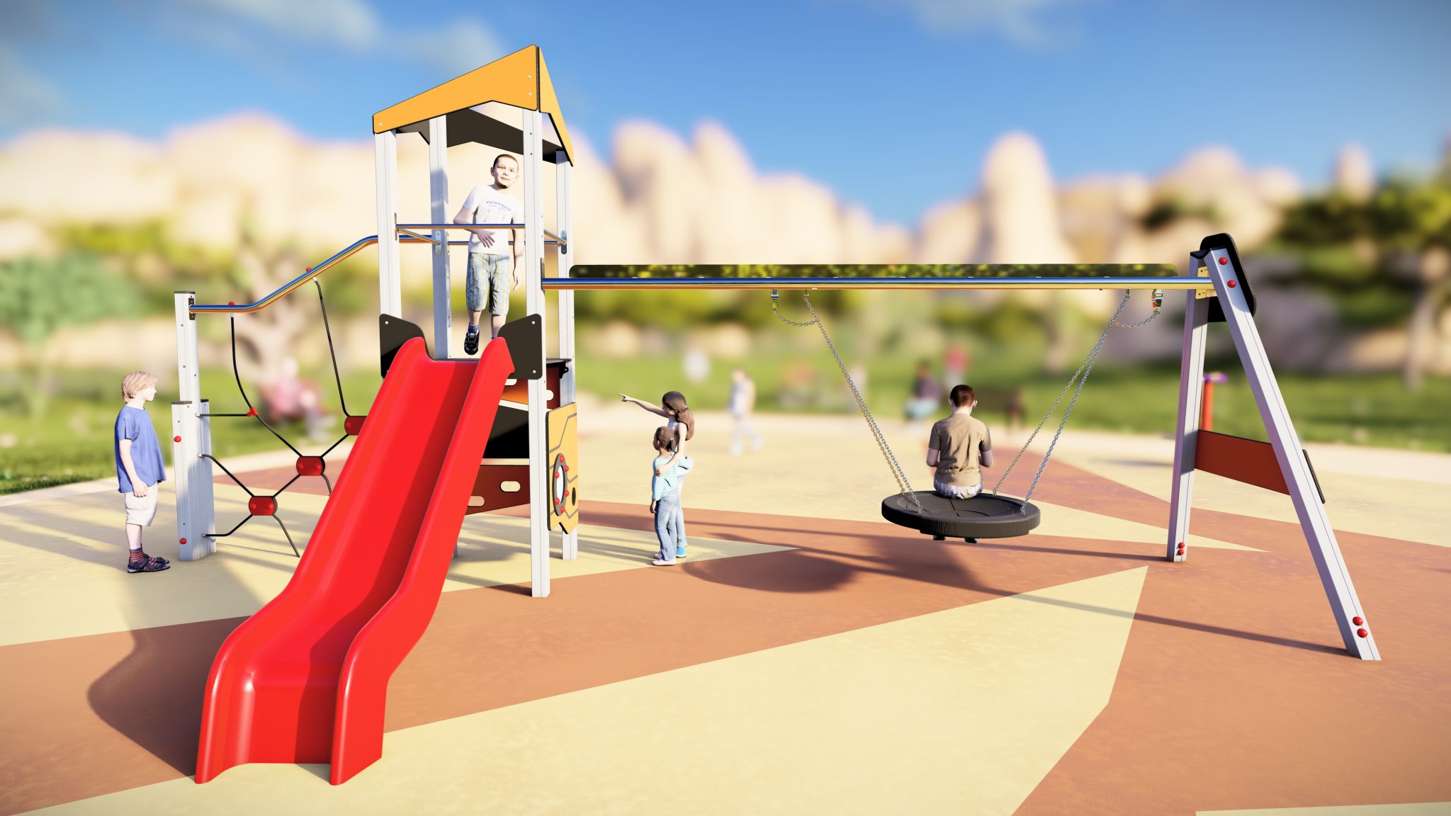 LITE WITH CLIMBING FRAME + BASKET - Mobipark