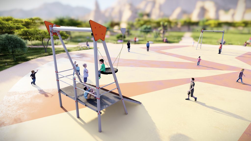 TIROLINA LITE CON CESTA - Mobipark