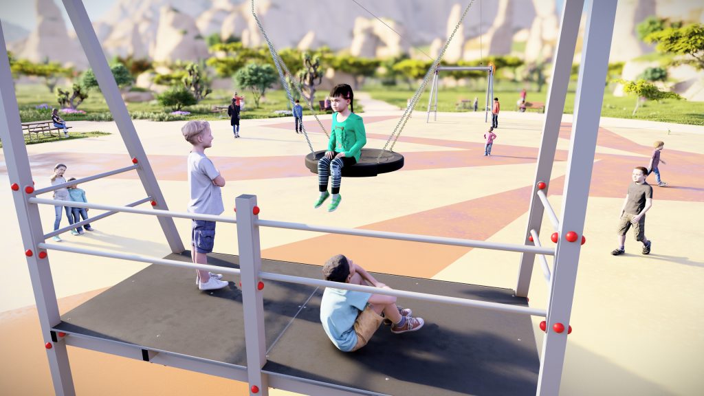 TIROLINA LITE CON CESTA - Mobipark